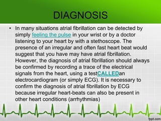 Atrial fibrillation & Atrial flutter | PPTX