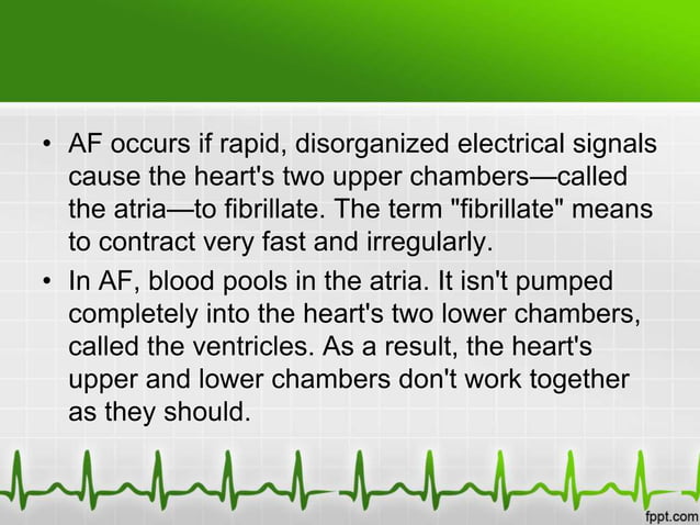 Atrial fibrillation & Atrial flutter | PPTX | Heart and Cardiovascular ...