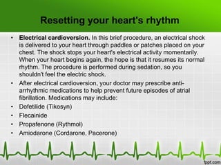 Atrial fibrillation & Atrial flutter | PPTX