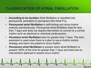 Atrial fibrillation & Atrial flutter | PPTX