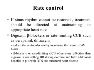 Atrial Fibrillation and it's Management. | PPTX