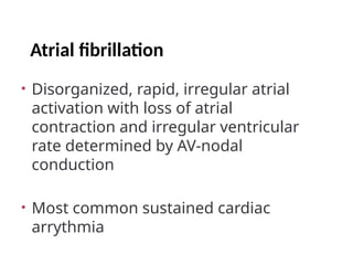Atrial fibrillation clincal diagnosis and treatment. .pptx