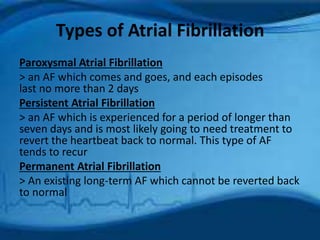 Atrial fibrillation | PPTX