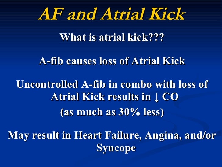 Atrial Fibrillation - BMH/Tele