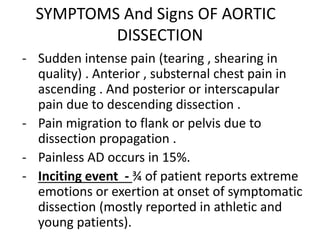 Atrial fibrillation and aortic dissection | PPTX