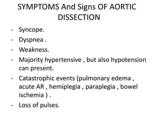 Atrial fibrillation and aortic dissection | PPTX
