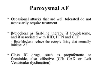 Atrial Fibrillation by Dr. Aryan | PPT