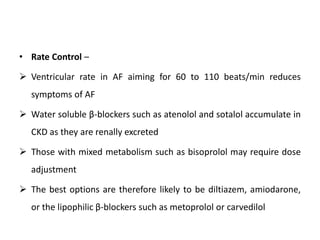 Atrial fibrillation in ckd | PPTX
