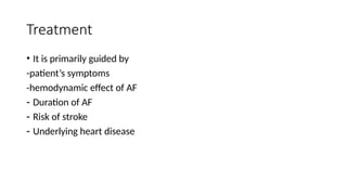 ATRIAL FIBRILLATION Presentation Definition, types, diagnosis ...
