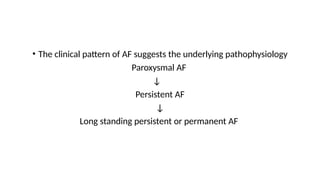 ATRIAL FIBRILLATION Presentation Definition, types, diagnosis ...
