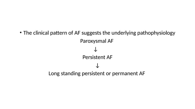 ATRIAL FIBRILLATION Presentation Definition, types, diagnosis ...