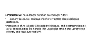 ATRIAL FIBRILLATION Presentation Definition, types, diagnosis ...