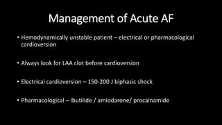 Atrial fibrillation - a surgical perspective | PPTX