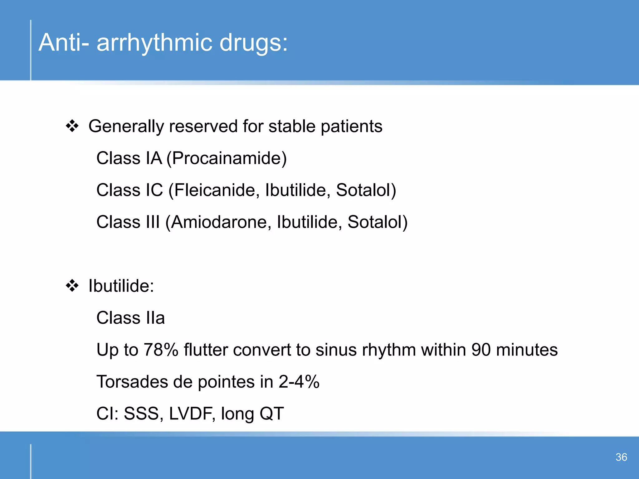 Atrial flutter (AFl) – management principals | PPTX