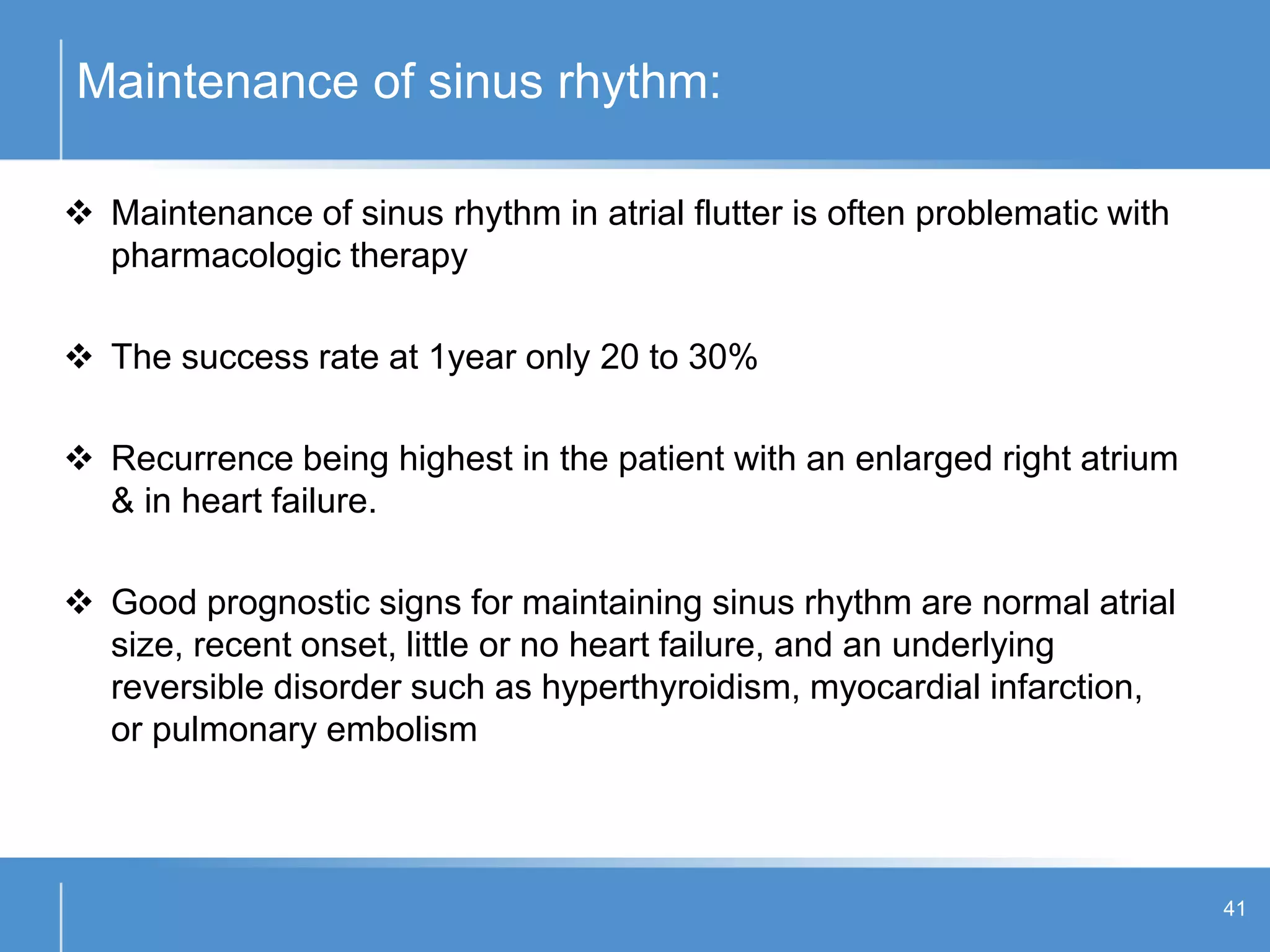 Atrial flutter (AFl) – management principals | PPTX