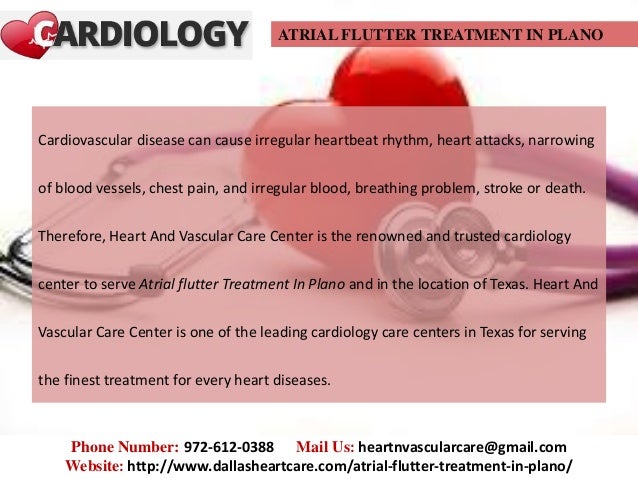 Atrial flutter treatment in plano