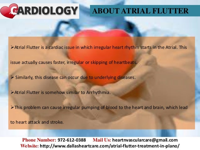 Atrial flutter treatment in plano