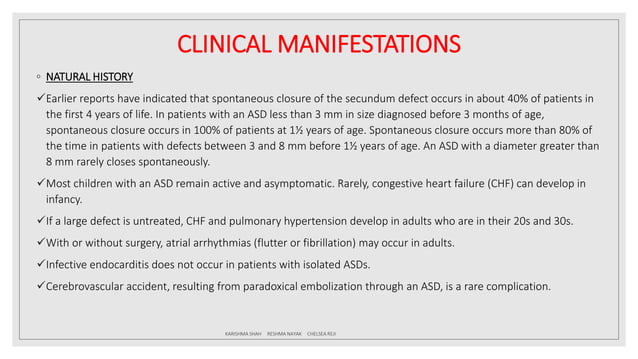 Atrial septal defect (ASD) | PPT