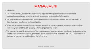 Atrial septal defect (ASD) | PPTX