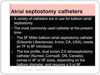 Atrial septostomy | PPTX