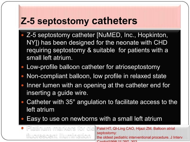 Atrial septostomy | PPTX | Heart and Cardiovascular Diseases | Diseases ...