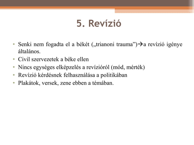 A trianoni beke | PPT