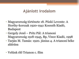 A trianoni beke | PPT