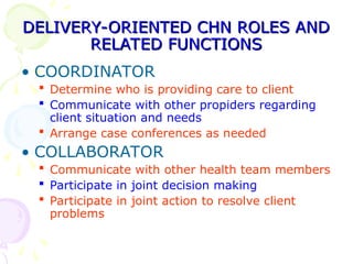 ATRIBUTES STANDAR ROLES COMMUNITY HEALTH NURSING | PPT