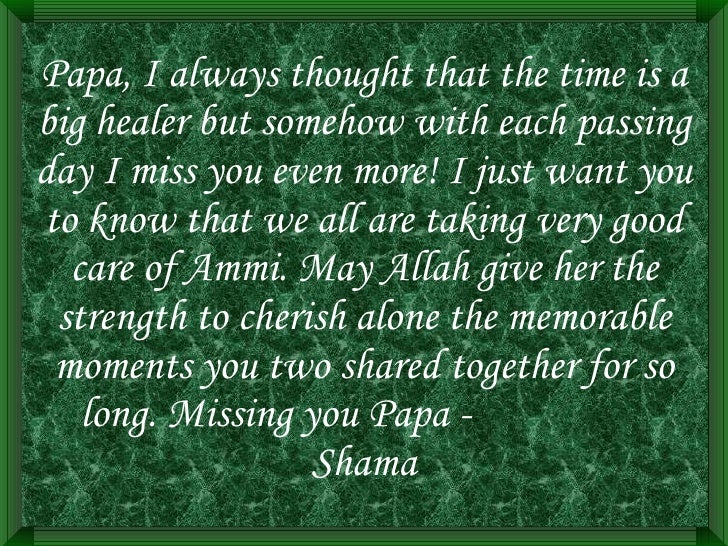 A Tribute To Our Loving Father