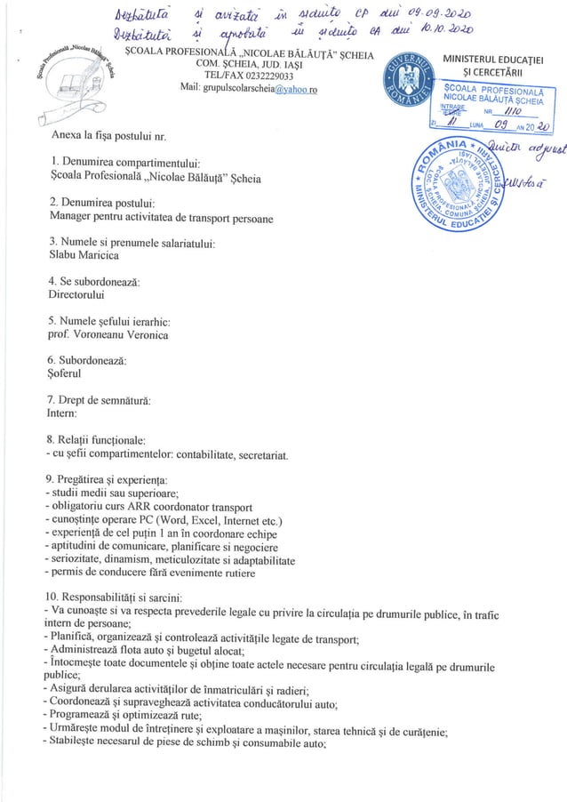 Atributii manager de transport | PDF