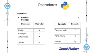 Atributos e Operadores no Python: Aprenda a Dominar a Linguagem | PPTX