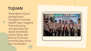 mengenal Atribut & Seragam pramuka untuk anak SD | PPTX