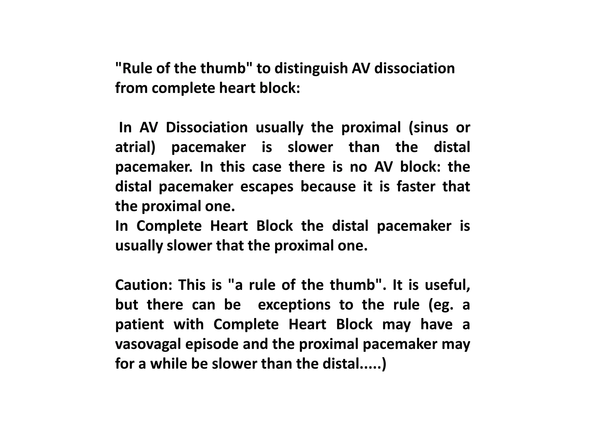 Atrio-ventricular dissociation | PPTX