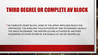 Atrioventricular Blocks | PPTX