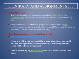 A Trip to the White House | PPTX