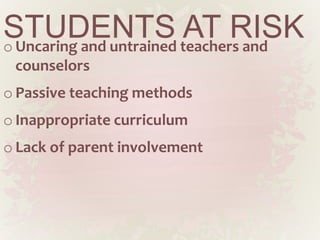 Concern for Students At Risk | PPTX