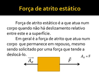 Física - Dinâmica (Atrito) | PDF