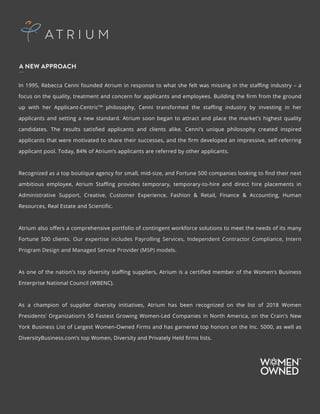 Atrium Executive Summary | PDF