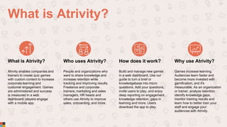 Atrivity - A powerful way to train and engage teams | PPT