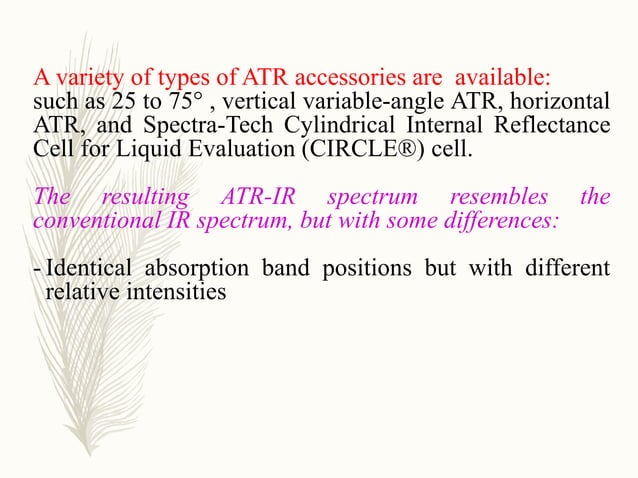 ATR NIR | PPT | Chemistry | Science