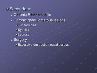 Atrophic rhinitis | PPT