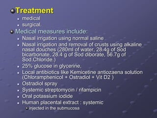 Atrophic rhinitis | PPT
