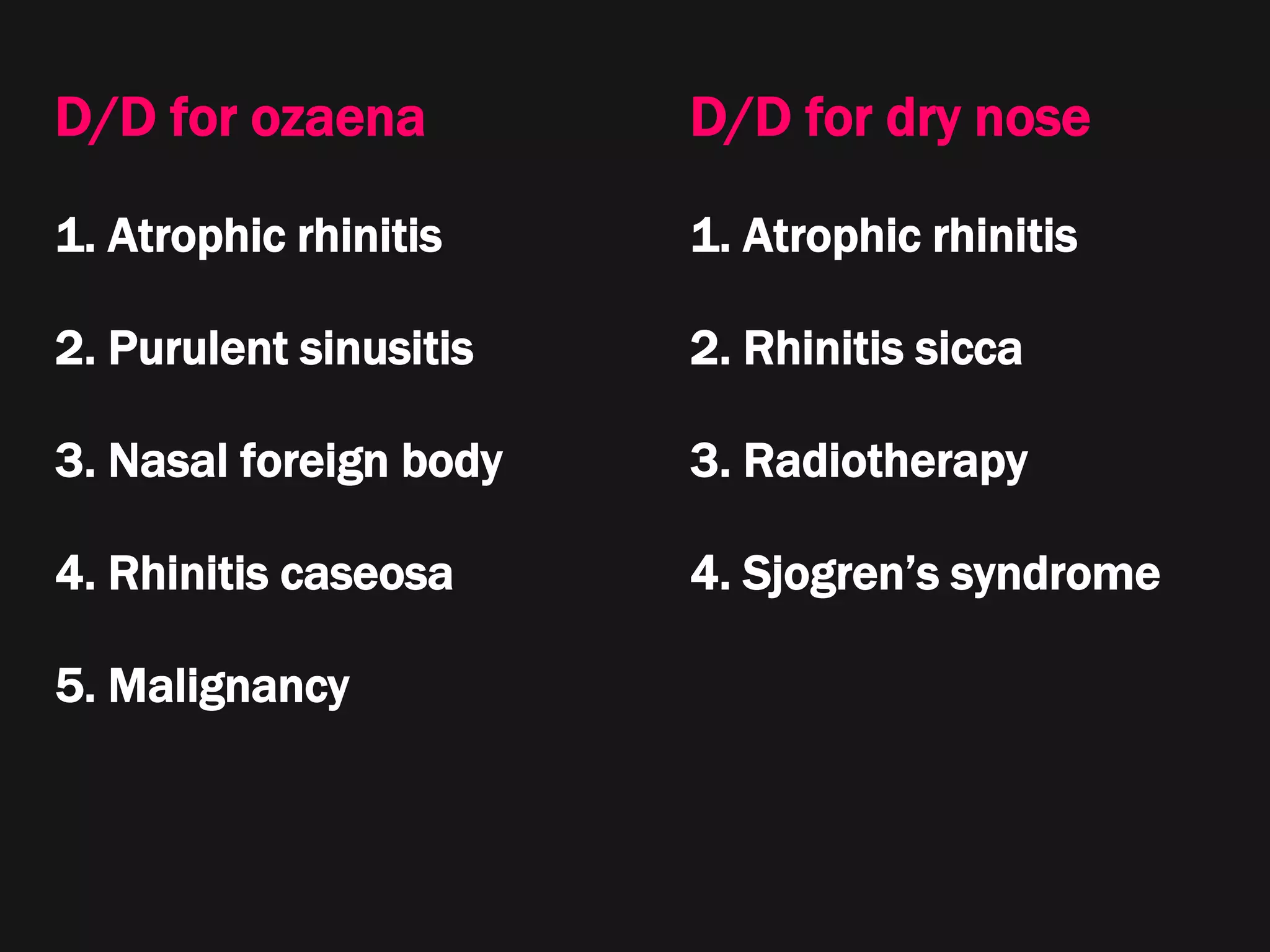 Atrophic rhinitis | PPT