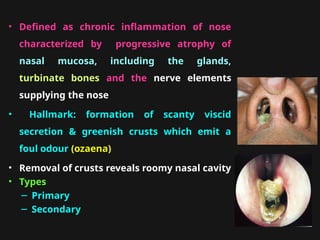 Atrophic rhinitis.ppt by Dr. Krishna Koirala | PPT