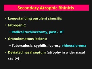 Atrophic rhinitis.ppt by Dr. Krishna Koirala | PPT