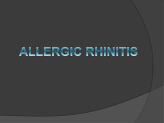 Atrophic rhinitis and Allergic rhinitis-ENT 3rd MBBS | PPTX