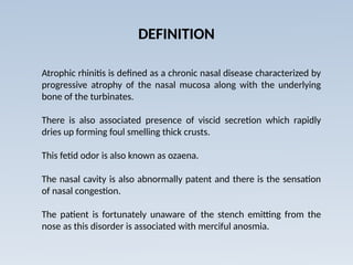 Atrophic Rhinitis and its management.pptx