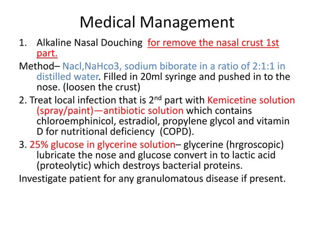 Atrophic rhinitis granulomatous disease of nose | PPT