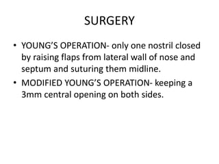 Atrophic rhinitis granulomatous disease of nose | PPTX