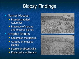 Atrophic Rhinitis Slides 050330 | PPT